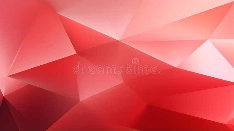 Abstract 3D Background of Triangular Shapes in Light Red Colors. Modern ...