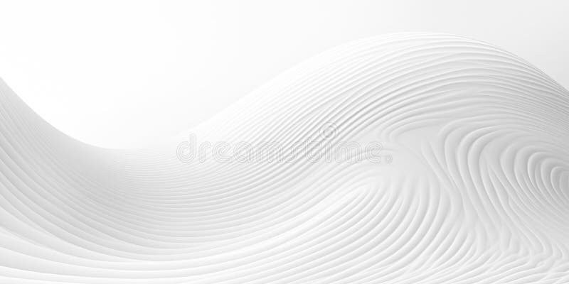 Abstract 3D Background, White Grey Wavy Waves Flowing Ripple Surface ...