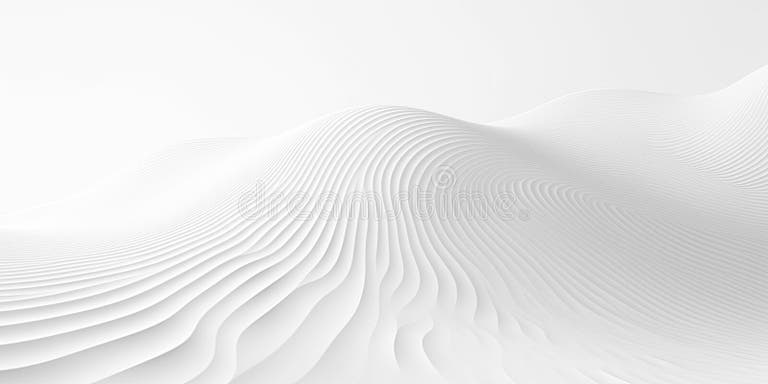 Abstract 3D Background, White Grey Wavy Waves Flowing Ripple Surface ...