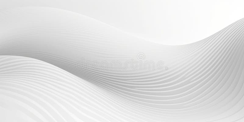 Abstract 3D Background, White Grey Wavy Waves Flowing Ripple Surface ...