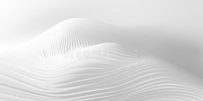 Abstract 3D Background, White Grey Wavy Waves Flowing Ripple Surface ...