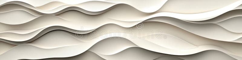 Abstract 3D Beige Waves an Elegant and Minimal Monochromatic Texture ...