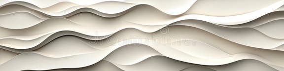 Abstract 3D Beige Waves an Elegant and Minimal Monochromatic Texture ...