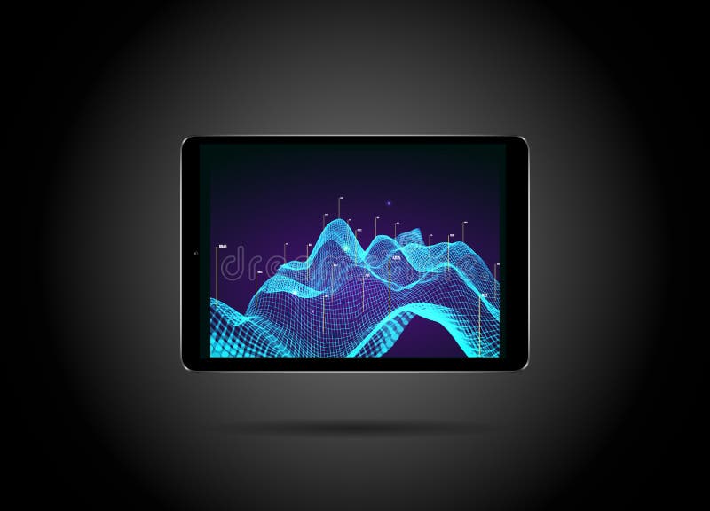 Abstract 3d Big Data Visualization Tangled Graphics Data Streams Infographics Threads Data