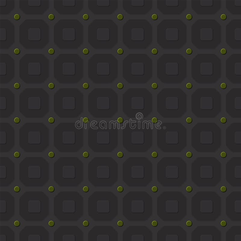 Abstract 3D Black Octagon Seamless Pattern Graphic Illustration on ...