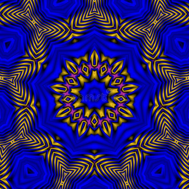 3d Blue Gold Polygonal Color Gradient Graphic Stock Illustration ...