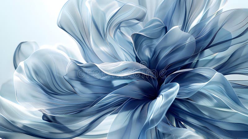 Abstract 3D Blue Swirls Illustration Stock Illustration - Illustration ...