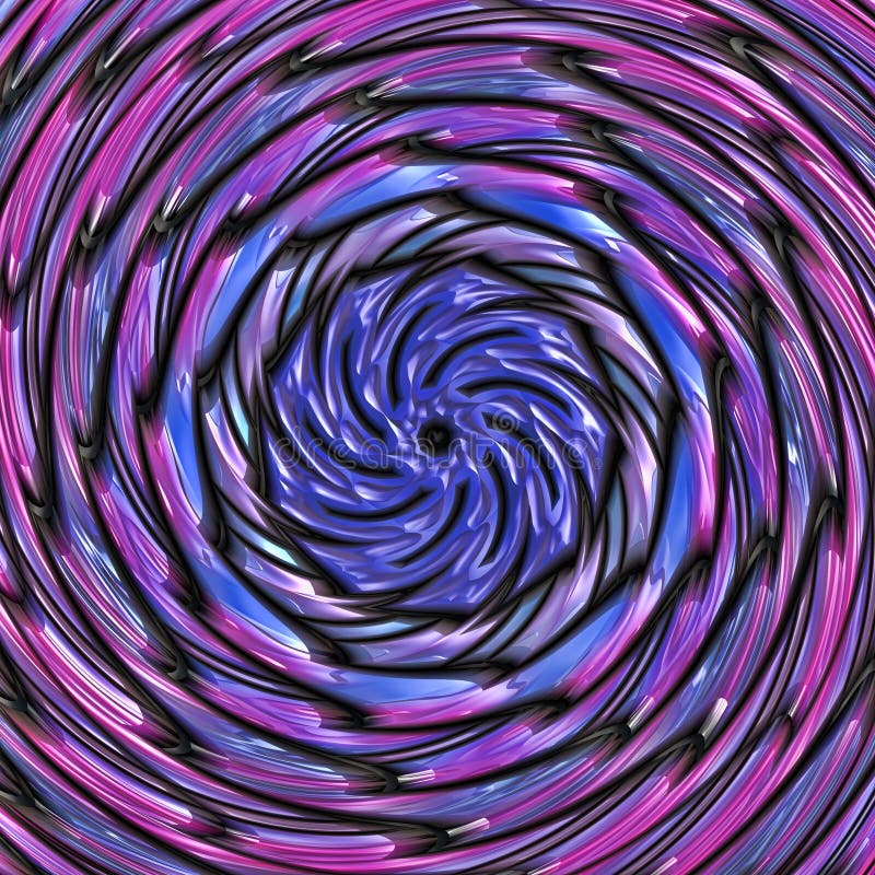 3d Blue Violet Swirl Graphic Stock Illustration - Illustration of ...