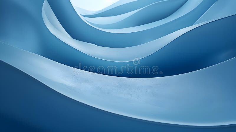 Abstract 3D Blue Wave Background Illustration Stock Illustration ...