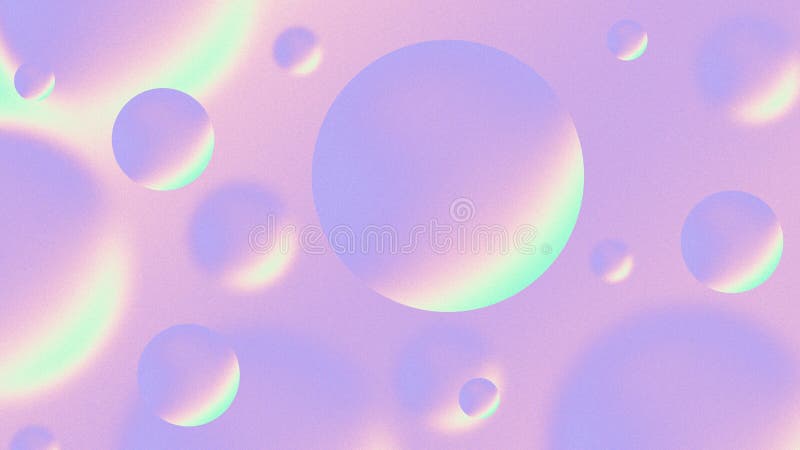 Abstract 3D Bubble Background – Soft Colors Gradient with Floating ...