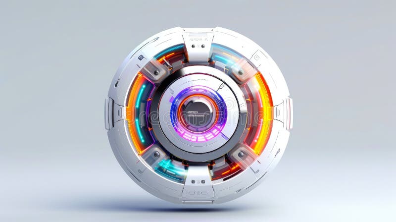 Abstract 3d Button, Aim Control and Digital Interface, Button ...