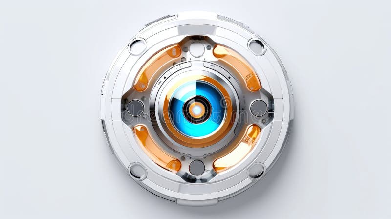 Abstract 3d Button, Aim Control and Digital Interface, Button Technology and Future Tech Game ...