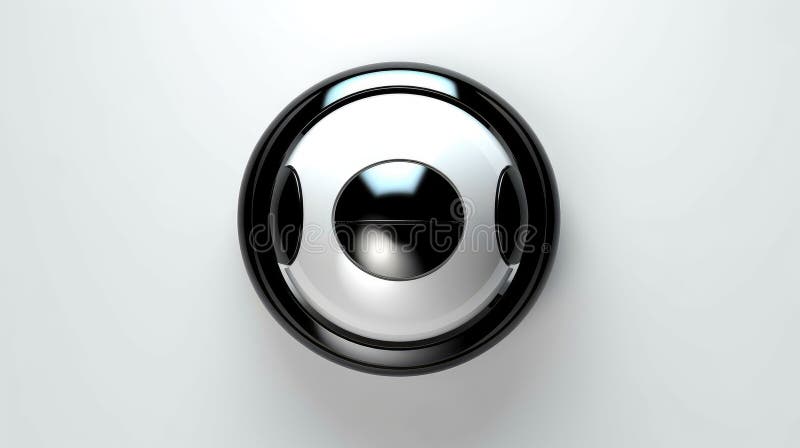 Abstract 3d Button, Aim Control and Digital Interface, Button Technology and Future Tech Game ...