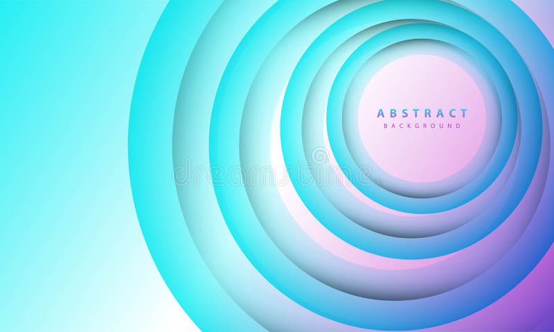 Gradient Background. Abstract Circle Paper Cut Smooth Color Composition ...