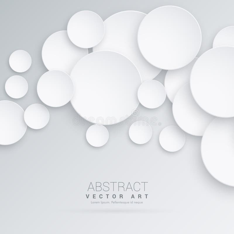 Abstract 3d Circles Background Stock Vector - Illustration of backdrop, background: 101493769