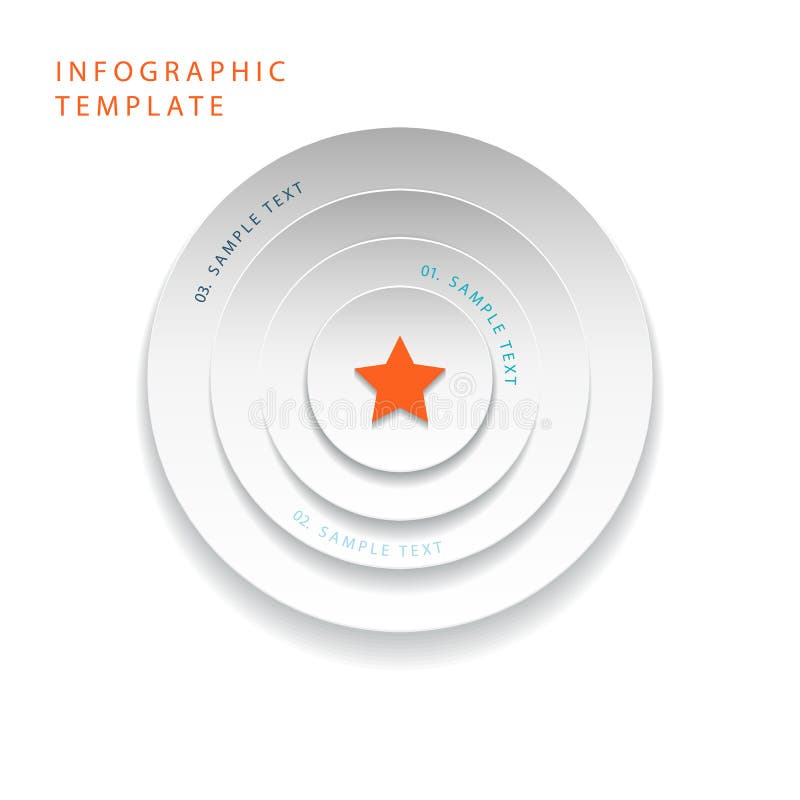 Abstract 3d Circles Info Graphics for Work Flow Layout, Diagram, Number ...