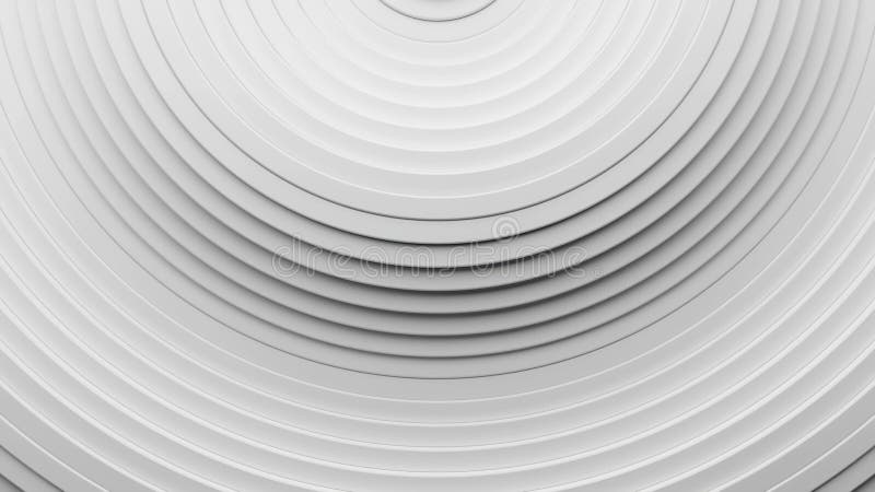 Abstract 3d Circles White Ring Pattern Animation Background with Ripple ...