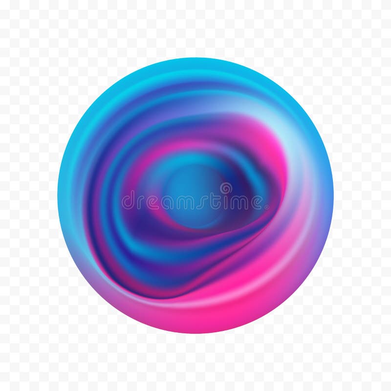 Abstract 3d Color Flow Shape. Colorful Circle Liquid of Paint Stock ...
