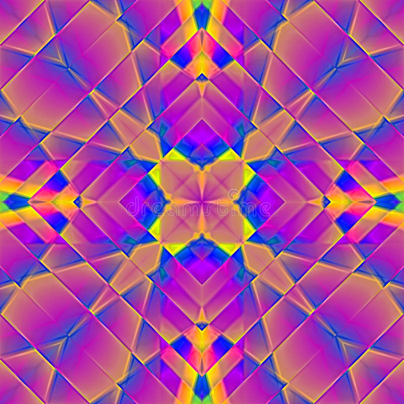 3d Colorful Color Gradient Mosaic Pattern Stock Illustration ...