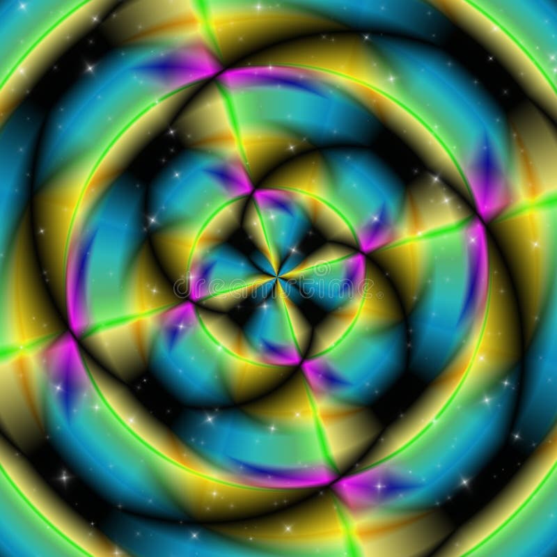 Colorful Symmetric Color Gradient Graphic Stock Illustration ...