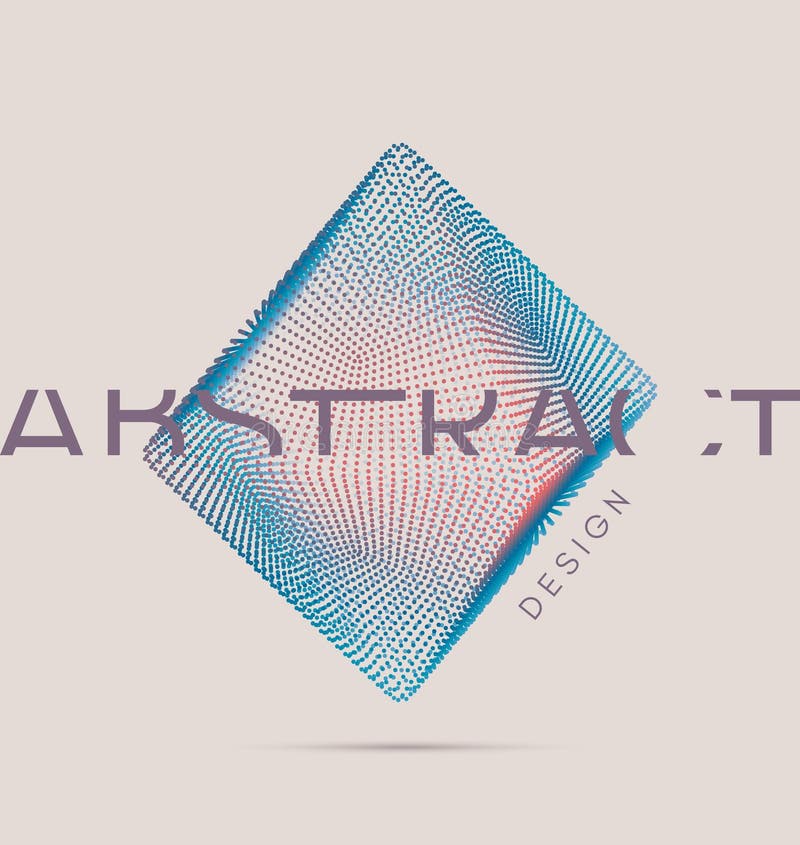 Abstract 3d Connection Structure Geometric Grid For Design Technology Style Array With