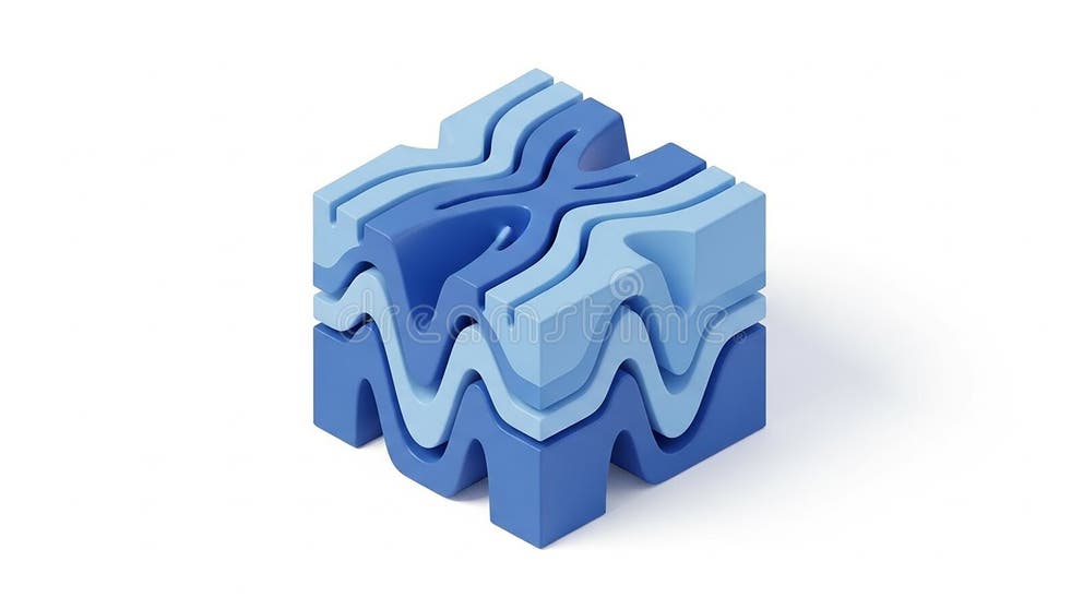 Layered Wavy Blue Shapes Stock Illustrations – 4,920 Layered Wavy Blue ...