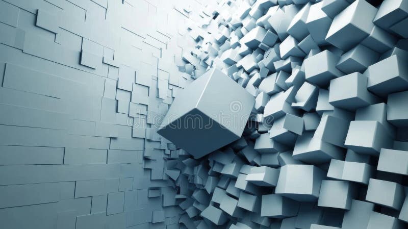 Abstract 3D Cubes Create a Dynamic and Immersive Visual Experience, AI ...
