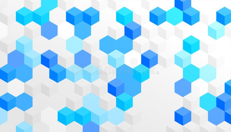 Abstract 3d Cubic Prospective Pattern Background Vector Illustration ...