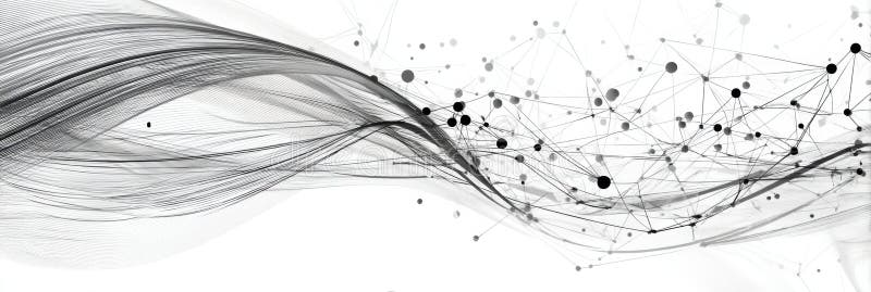 Abstract 3D Data Stream Flowing Across a White Technology Background ...