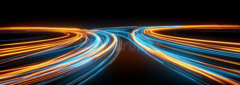 Abstract 3D Depiction of a Futuristic Cityscape Panorama, Blending ...