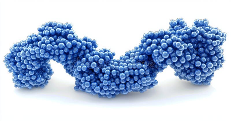 An Abstract 3D Depiction of a Molecule S Atomic Structure, Highlighting ...