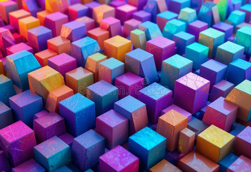 Abstract 3d Design Full Color Stock Illustration - Illustration of ...