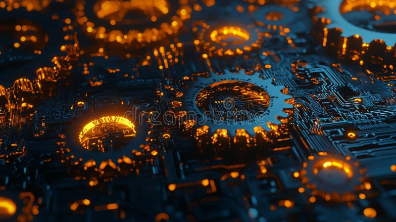 An Abstract 3D Design of Gears and Cogs Symbolizing the Complex ...