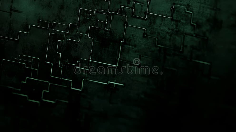 An Abstract 3D Digital Background Ideal for Depicting Network Abilities ...