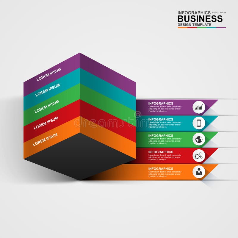 Business cube creation stock illustration. Illustration of creativity ...