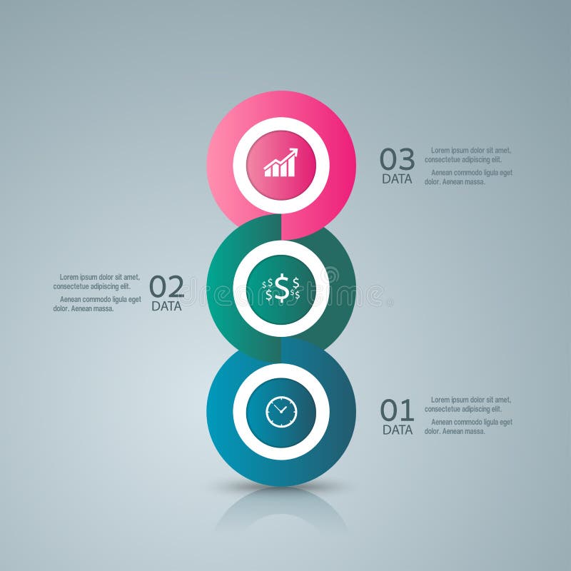 Abstract 3D Digital Business Marketing Infographic. Stock Vector ...