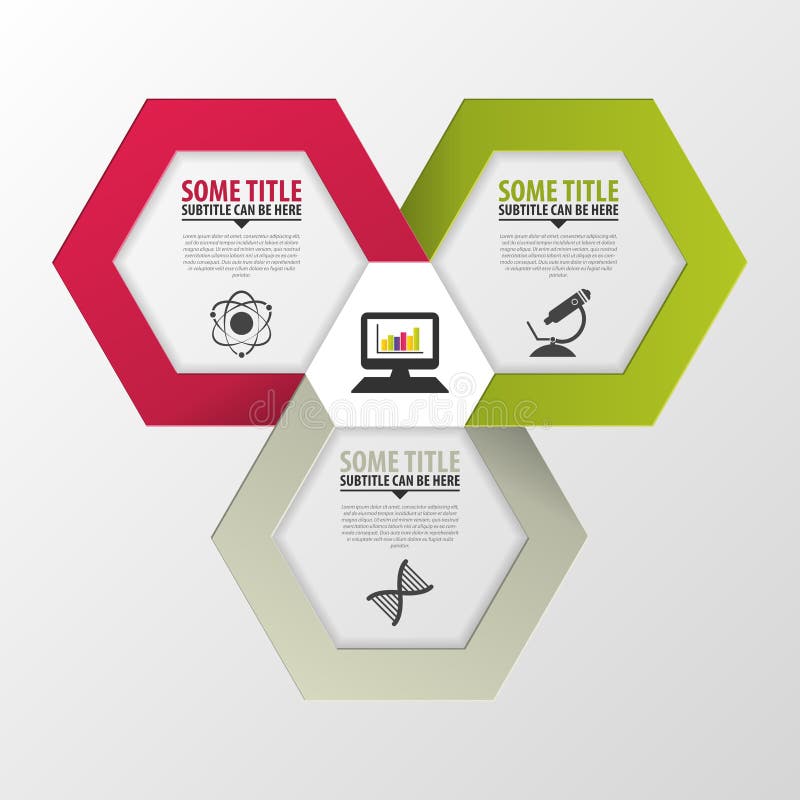 Infographic Circle. Process Chart. Vector Diagram with 7 Options Stock ...
