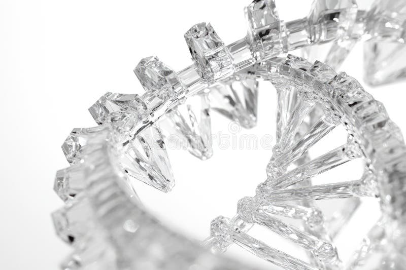 Crystallized DNA Helix stock illustration. Illustration of biology ...