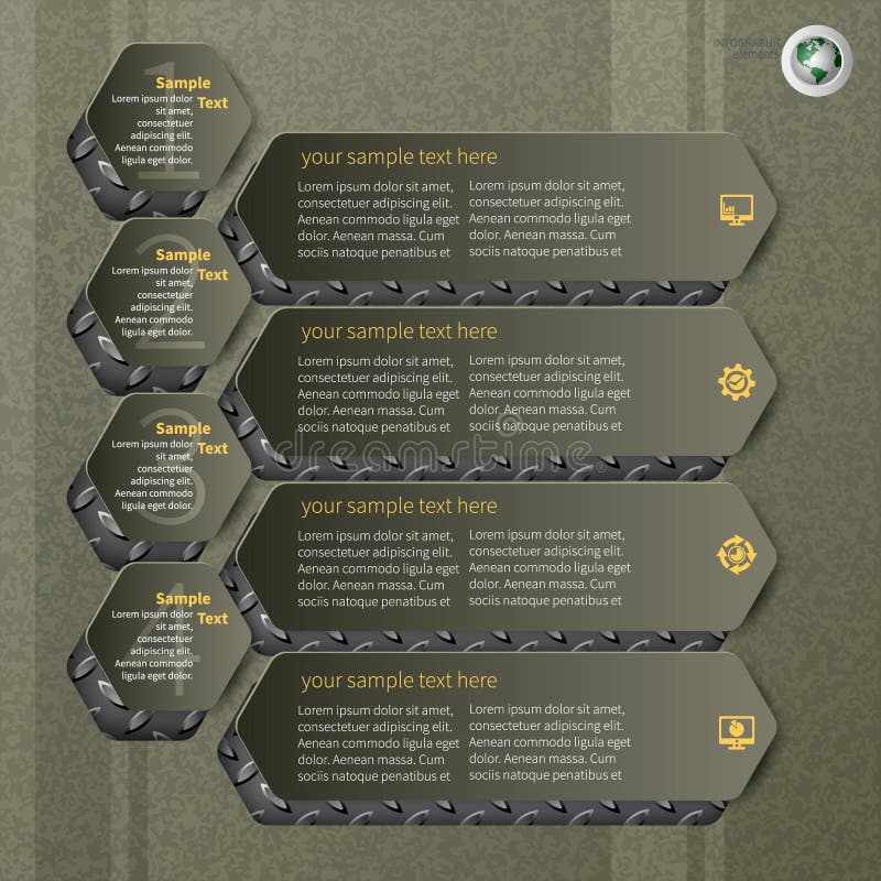 Abstract 3D Document Infographics Vector Illustratie - Illustration of ...