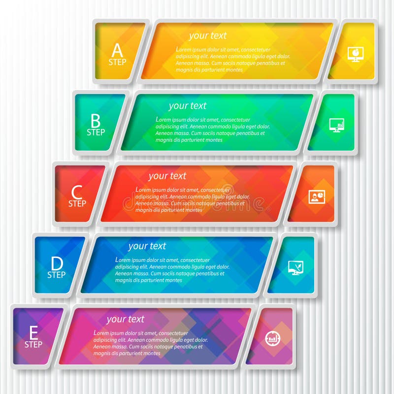 Abstract 3D Document Infographics Vector Illustratie - Illustration of ...