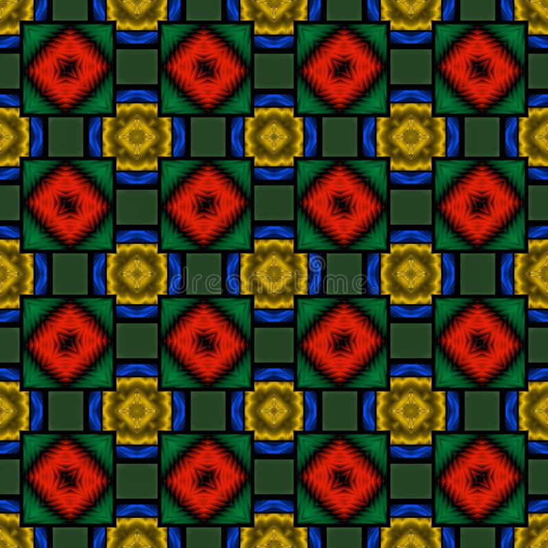 3d Effect - Abstract Colorful Square Geometric Pattern Stock ...