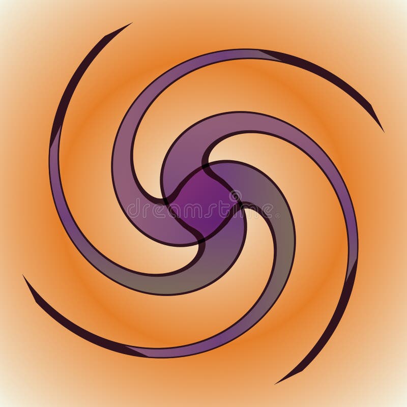 3d Effect Color Gradient Swirl Graphic Stock Illustration ...