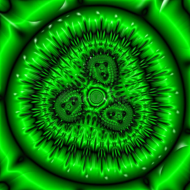 3d Effect - Green Geometric Color Gradient Pattern Stock Illustration ...