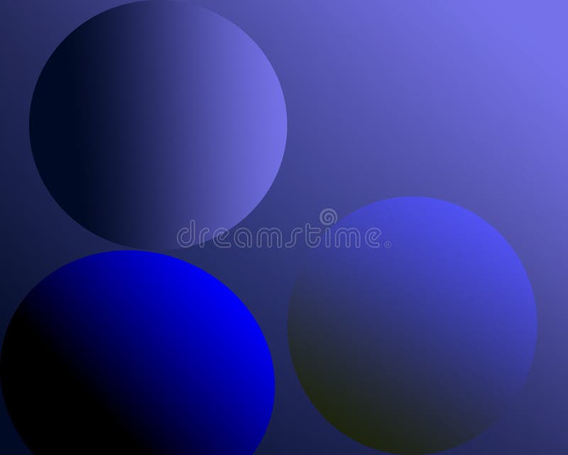 Abstract 3D Elliptical Object with a Soft Dark Blue Gradient Background ...