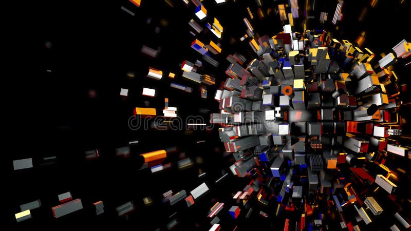 Abstract 3d figures stock illustration. Illustration of concept - 60051881