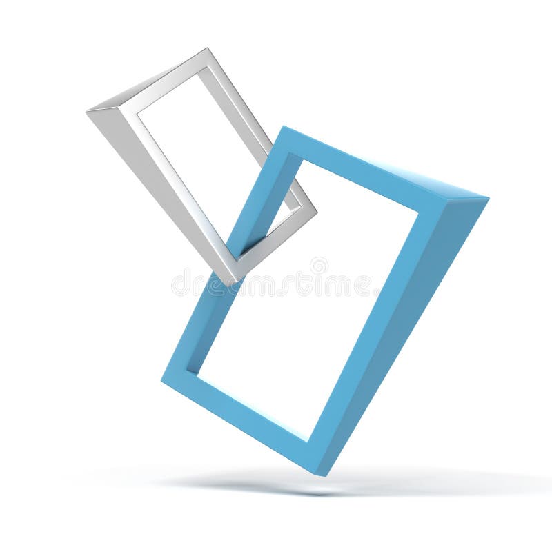 Abstract 3d frames stock illustration. Illustration of graphic - 32142585