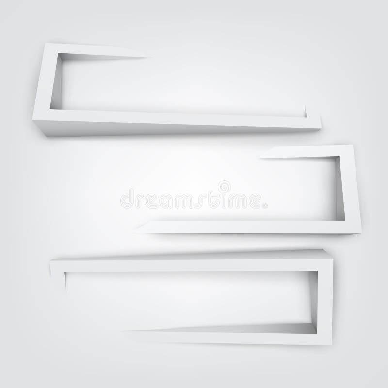 Abstract 3d frames stock vector. Illustration of creative - 25449846