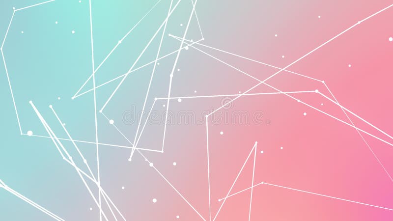 Abstract 3D Geometric Animation of Multiple Connecting Points Stock ...