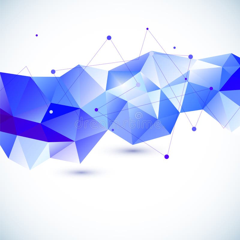 Abstract 3D Geometric Background Stock Vector - Illustration of ...