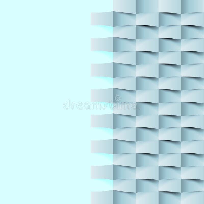 Abstract 3d Geometric Background. White Seamless Texture with Shadow ...
